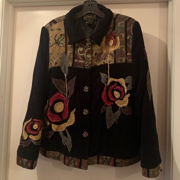 Alex Kin | Jackets & Coats | Beautiful Tapestry And Chenille Statement ...